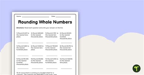 Free Super Teacher Worksheet Rounding Download Free Super Teacher
