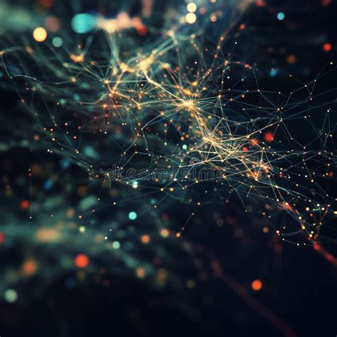 Abstract Neural Network Visualization With Complex Connections And