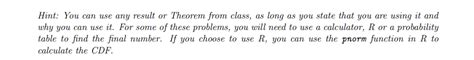 Solved Hint You Can Use Any Result Or Theorem From Class Chegg Com