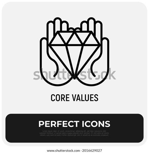 Core Values Corporate Strategy Responsibility Thin เวกเตอร์สต็อก ปลอดค่าลิขสิทธิ์ 2016629027