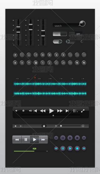 音乐播放器icon图标专题模板 音乐播放器icon图标图片素材下载 我图网