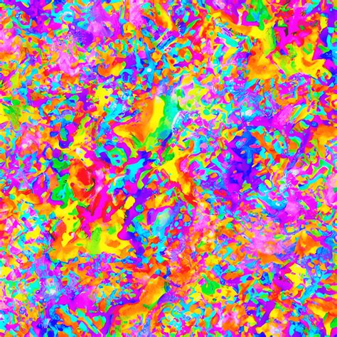 Lisa Frank Fractal Pattern · Creative Fabrica