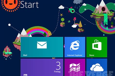 Microsoft S New Windows Start Screen Patterns Are Gloriously Crazy The Verge