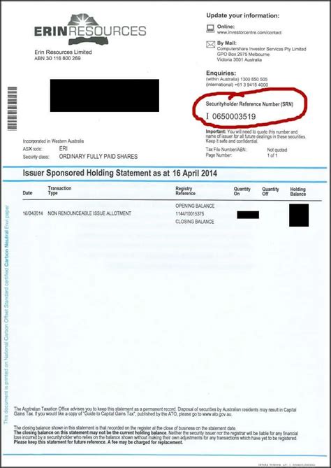 Find Srn Finding Your Security Reference Number To Sell Shares