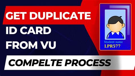 How To Get Duplicate Id Card Virtual University Youtube