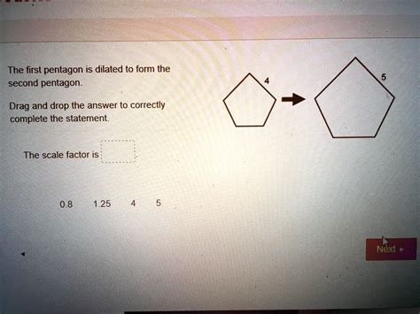 Please Help Im Terrible At Math The First Pentagon Is Dilated To