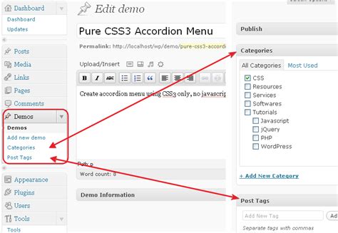 adding categories and post tags boxes for custom post type in wordpress deluxe blog tips