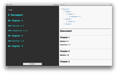 Macdown 022 With Toc Support — Macdown The Open Source Markdown