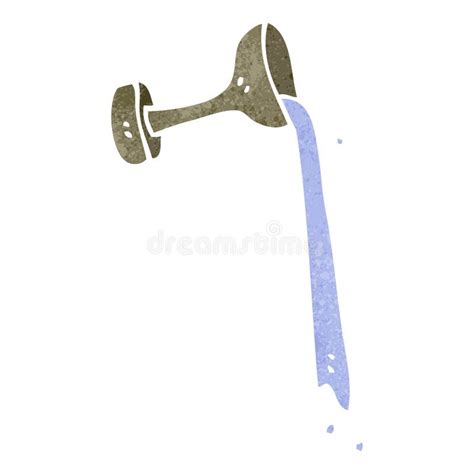 água De Derramamento Do Copo Retro Dos Desenhos Animados Ilustração Do