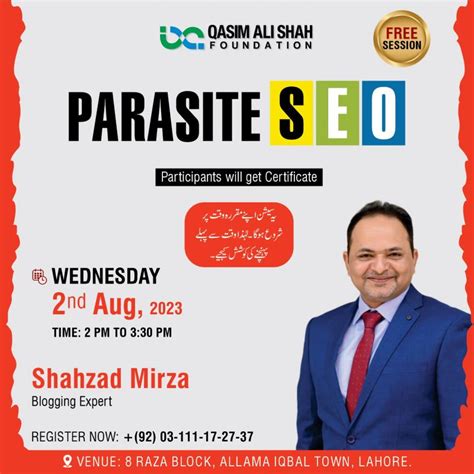 Qasim Ali Shah Foundation On Linkedin Seo