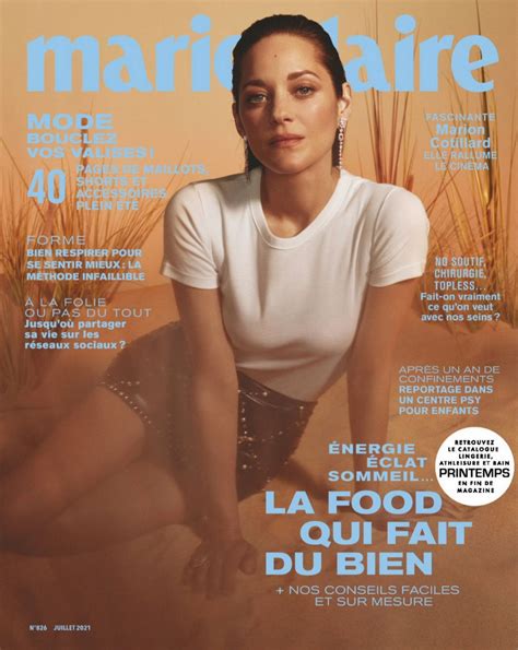Marion Cotillard Marie Claire France July 2021 Issue • Celebmafia