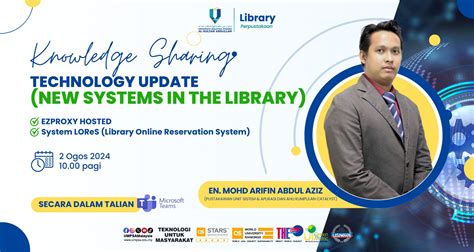 Umpsa Library Official Knowledge Sharing Technology Update New System In The Library