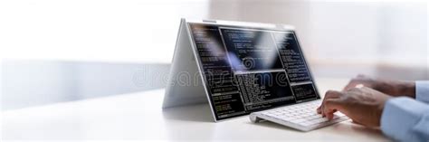 African American Web Developer Programmer Stock Image Image Of African Convertible 261662999