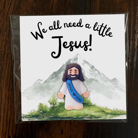 We All Need A Little Jesus Pocket Card Printable Mini Jesus Little