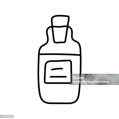 유리 병 낙서 벡터 일러스트 레이 션은 배경에 고립되어 있습니다 0명에 대한 스톡 벡터 아트 및 기타 이미지 0명 낙서 드로잉 라인아트 Istock