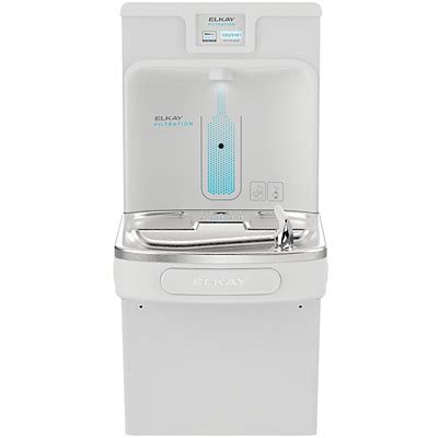 Elkay Lzs8wsap Enhanced Arctic White Filtered Water Fountain Bottle Filler