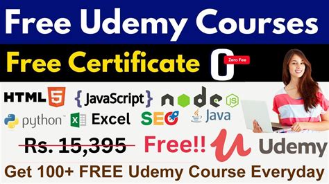 Get 100 Free Udemy Courses Daily Chatgpt Java Python Excel Html