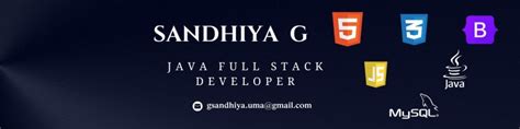 sandhiya g java fullstack developer linkedin