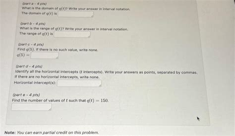 Solved Use The Graph Of The Function Q T Below To Answer Chegg Com