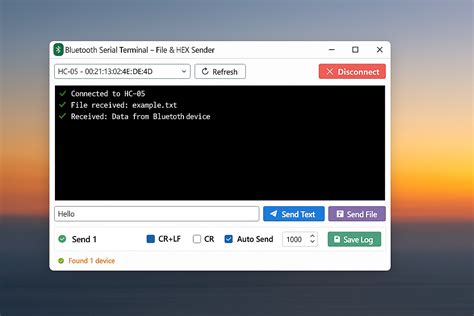 Bluetooth Serial Terminal File And Hex Sender For Pc Windows Download