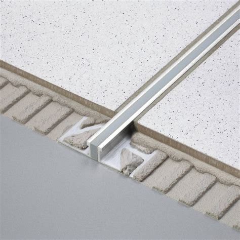 10mm Tile Expansion Joint Chrome Wgrey Insert 25mtr X 1 Irish