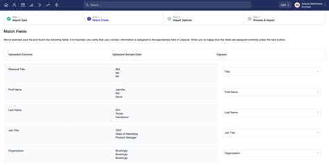 Importing Contacts Capsule Crm