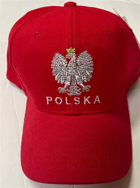 Polska Polish Poland Eagle Embroidered Unisex Hat Cotton Material Etsy