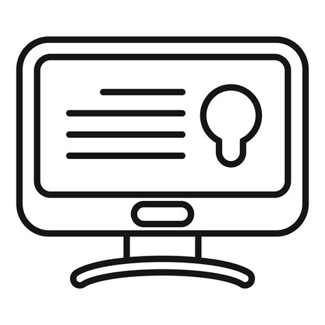 Social Monitor Icon Outline Vector Internet Media 14837809 Vector Art At Vecteezy