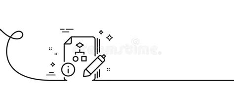 Documentation With Algorithm Line Icon Technical Instruction Sign