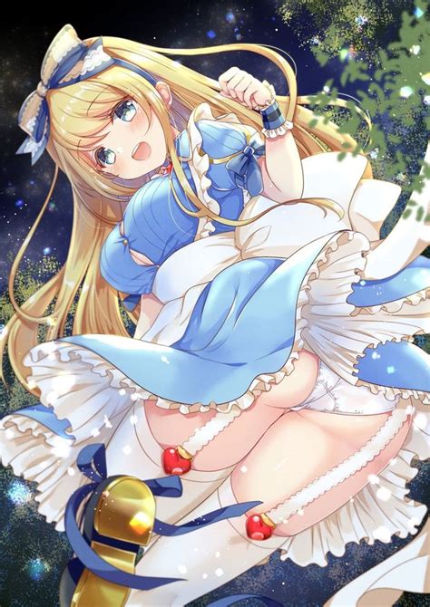 Alice Alice In Wonderland Ass Cleavage Dress Emori Miku Project Emu Alice Gomano Rio Pantsu
