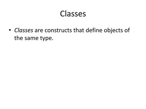 Objects And Classes In Java Introduction Pptx