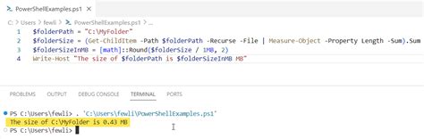 How To Get Size Of Folder In Powershell Get Folder Size In Gb In