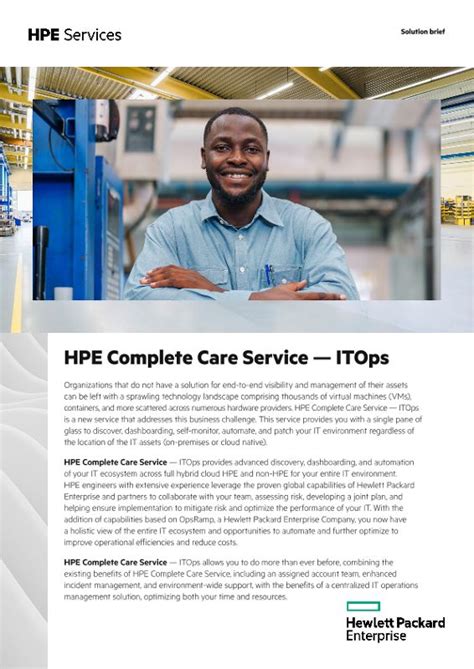 Hpe Services On Linkedin Hpe Complete Care Service Itops