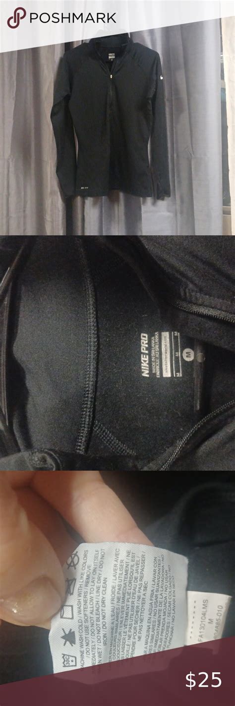 Nike Pro Dry Fit Long Sleeve Shirt S Medium Good Condition