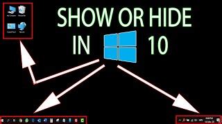 Show Or Hide Icons In Taskbar System Tray Or Desktop In Doovi