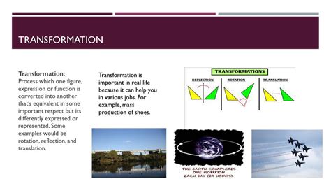 Geometric Transformations In Real Life