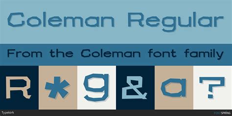 Coleman Regular Font