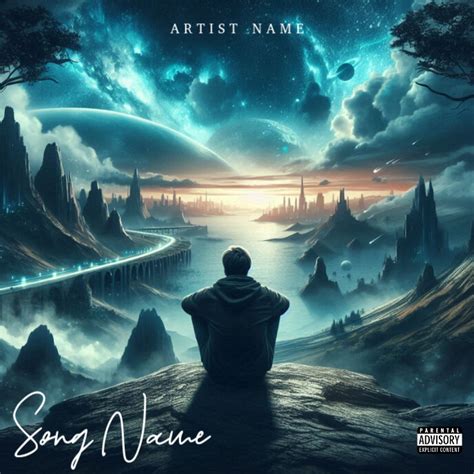 Aqua Alone Cd Song Mixtape Album Cover Art Album Cover Template