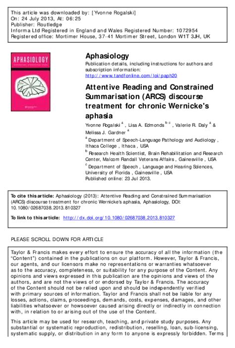 Pdf Attentive Reading And Constrained Summarisation Arcs Discourse Treatment For Chronic