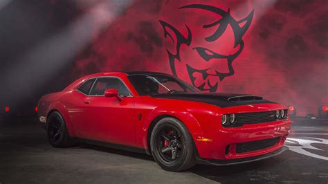 Download The Power Of The Dodge Hellcat Wallpaper