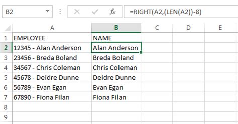 THE LEN LEFT RIGHT MID FORMULAS IN EXCEL The JayTray Blog