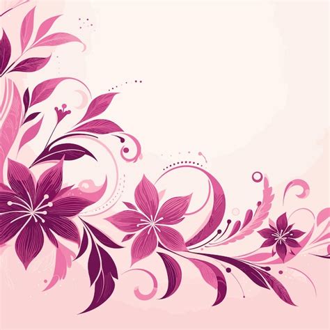 Premium Vector Free Vector Magenta Floral Background
