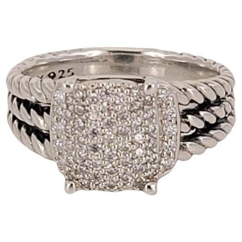 David Yurman Pave Diamond Heart Ring For Sale At 1stdibs