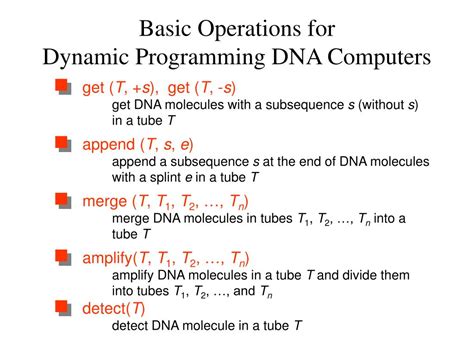 Ppt From Molecular Computing To Molecular Programming Powerpoint