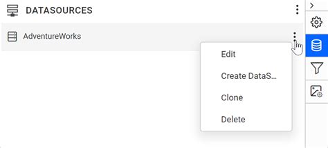 modify an embedded data source standalone designer