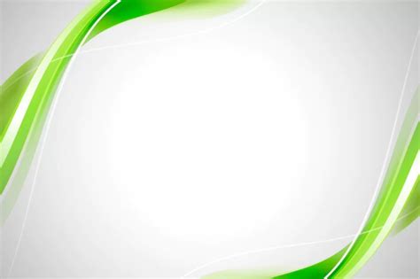 Green Curve Frame Template Vector Free Vector