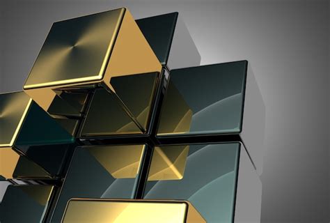 Premium Photo Abstract Cubes Background 3d Illustration