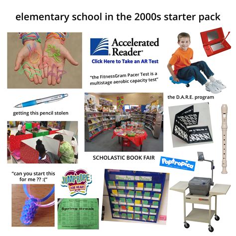 Elementary School In The 2000s Starter Pack R2000snostalgia