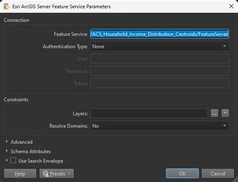Unable To Read Schema From Arcgis Online Feature Service Community