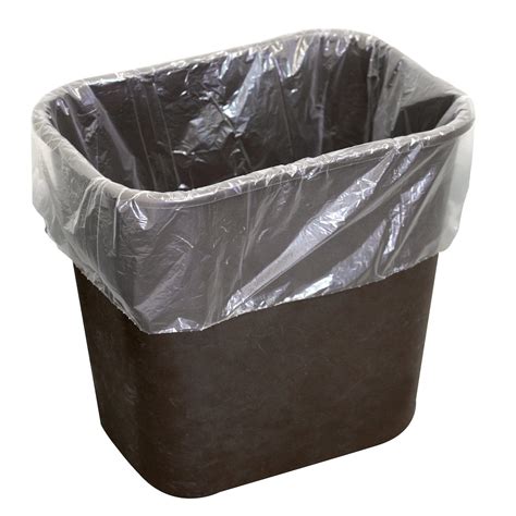 Clear Low Density Trash Bags For Waste Disposal Ampac Supplies